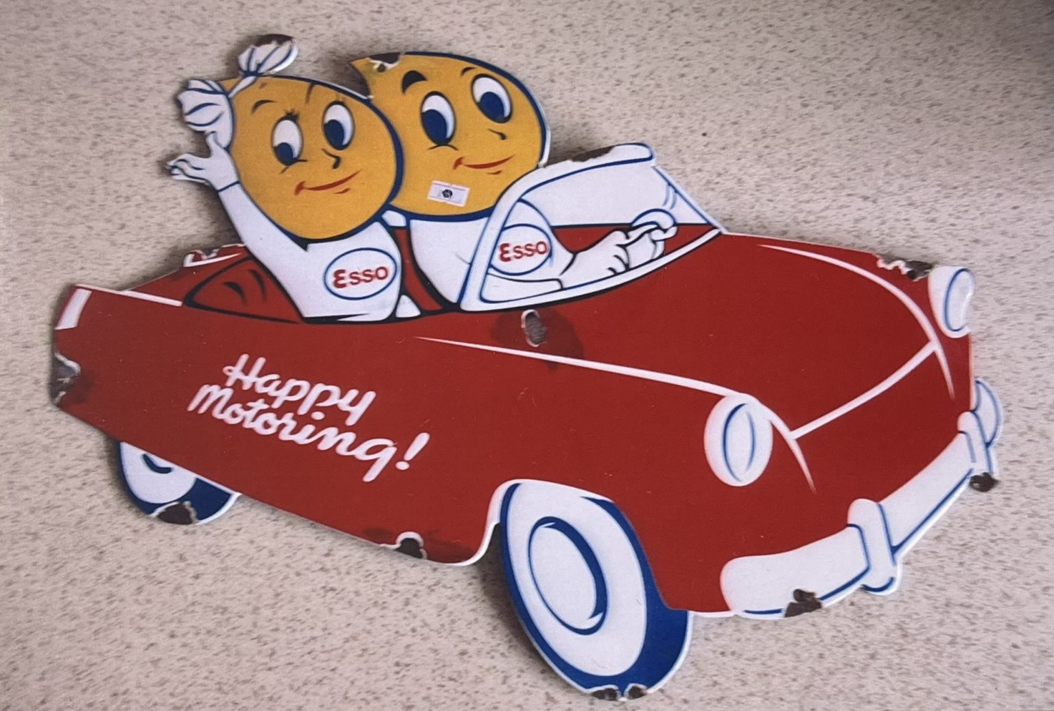 Esso Enamel Sign Happy Motoring For Sale | Classics World