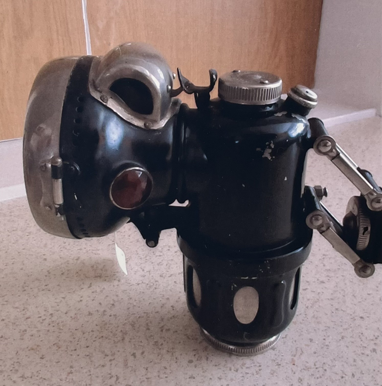 Vintage Powell & Hammer Cheftain Motor Cycle Acetylene gas lamp For ...